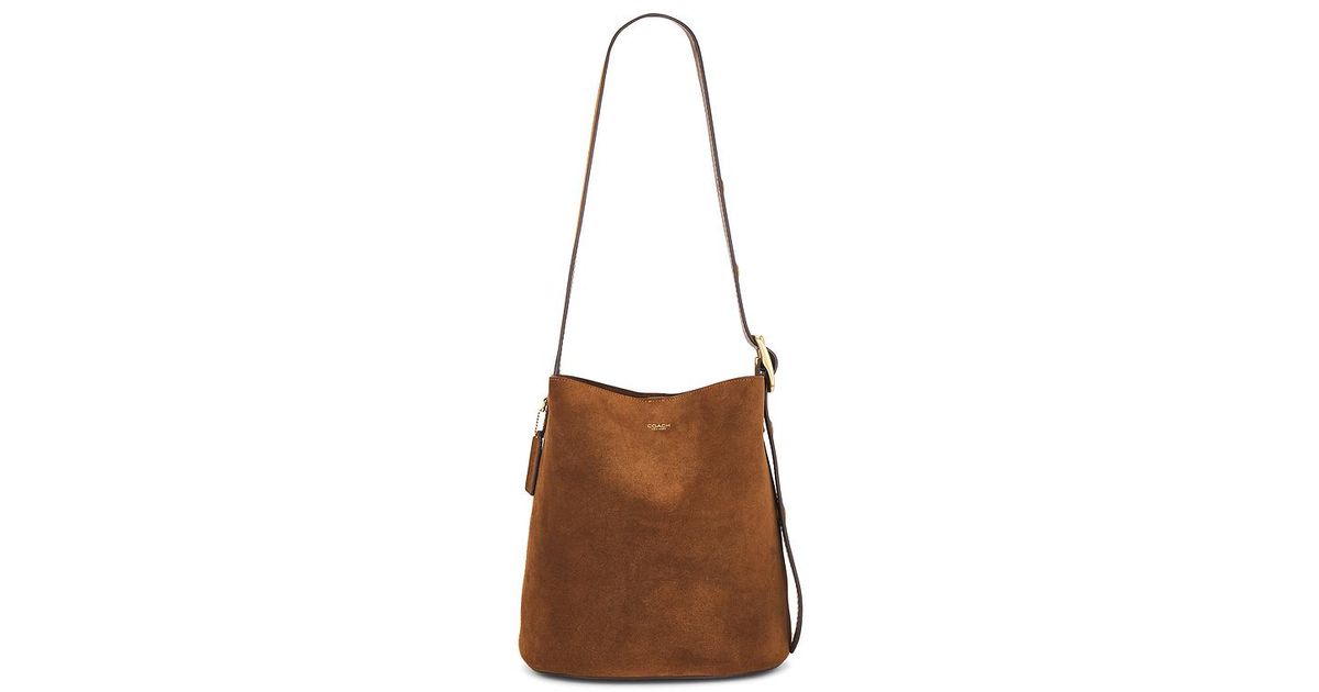 COACH Bleeker Bucket Bag in Brown | Lyst UK
