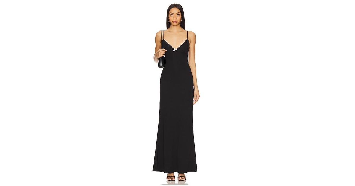 MORE TO COME Lya Maxi Dress in Black | Lyst