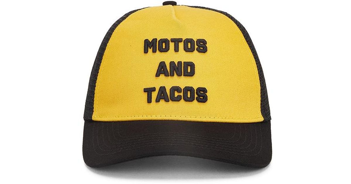 Iron & Resin Motos And Tacos Hat in Yellow for Men | Lyst