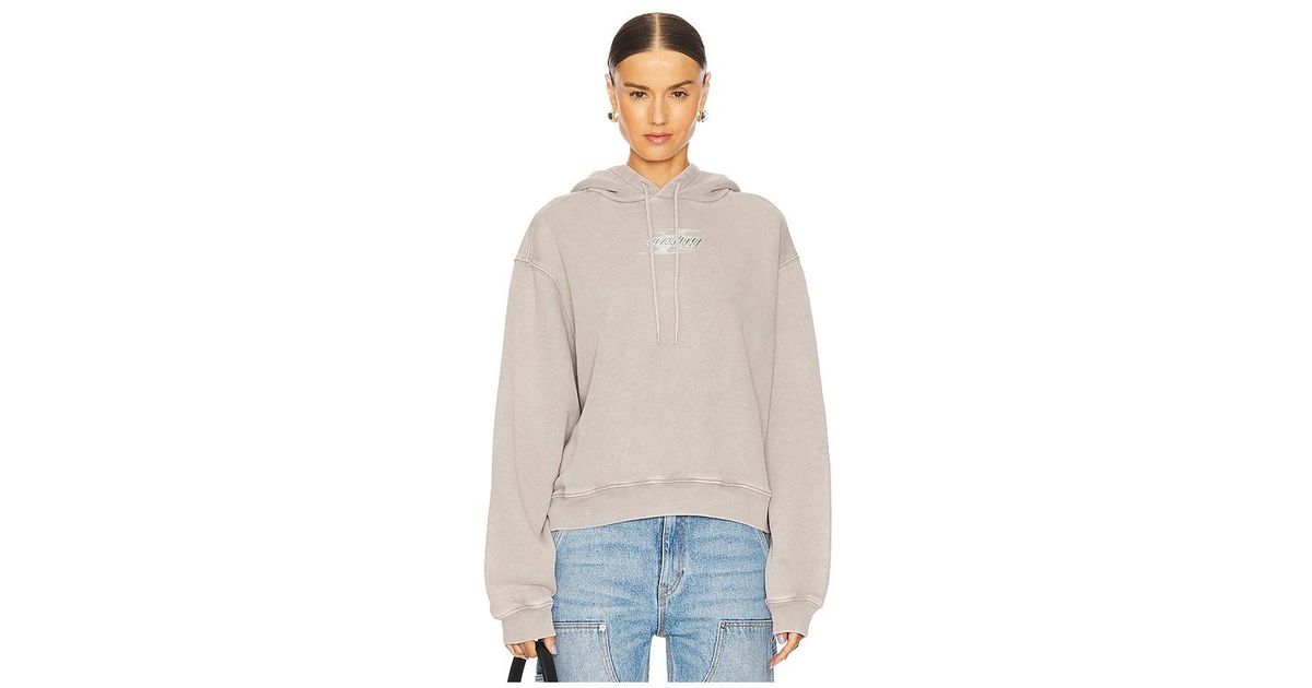 Alexander Wang Hoodie With Blade Logo in Blue | Lyst