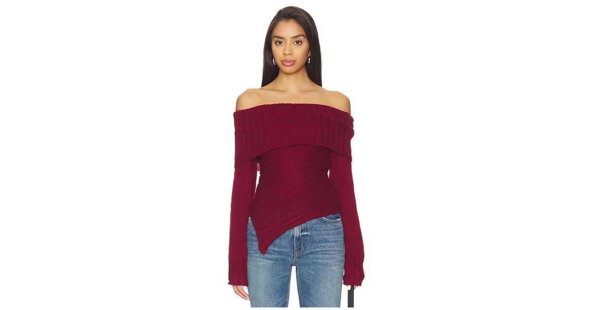 Line & Dot Betty Sweater in Red | Lyst UK