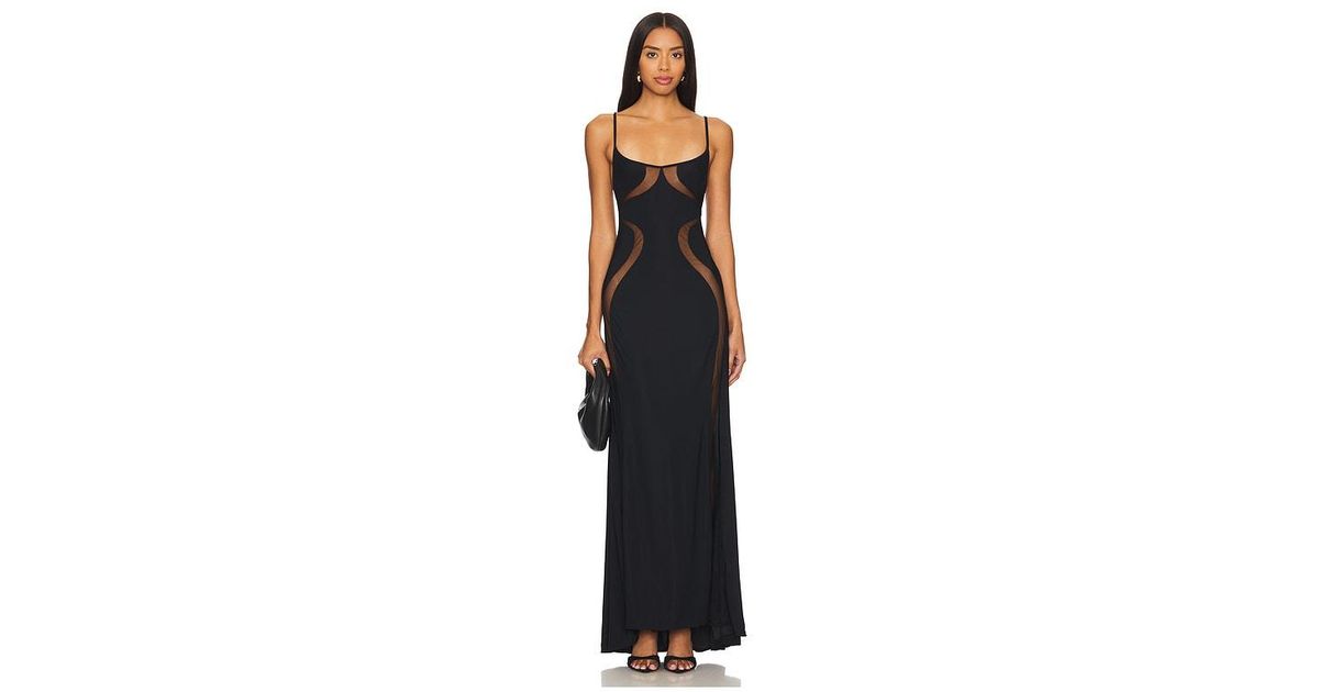 Thistle & Spire Psyche Slip Dress in Black | Lyst