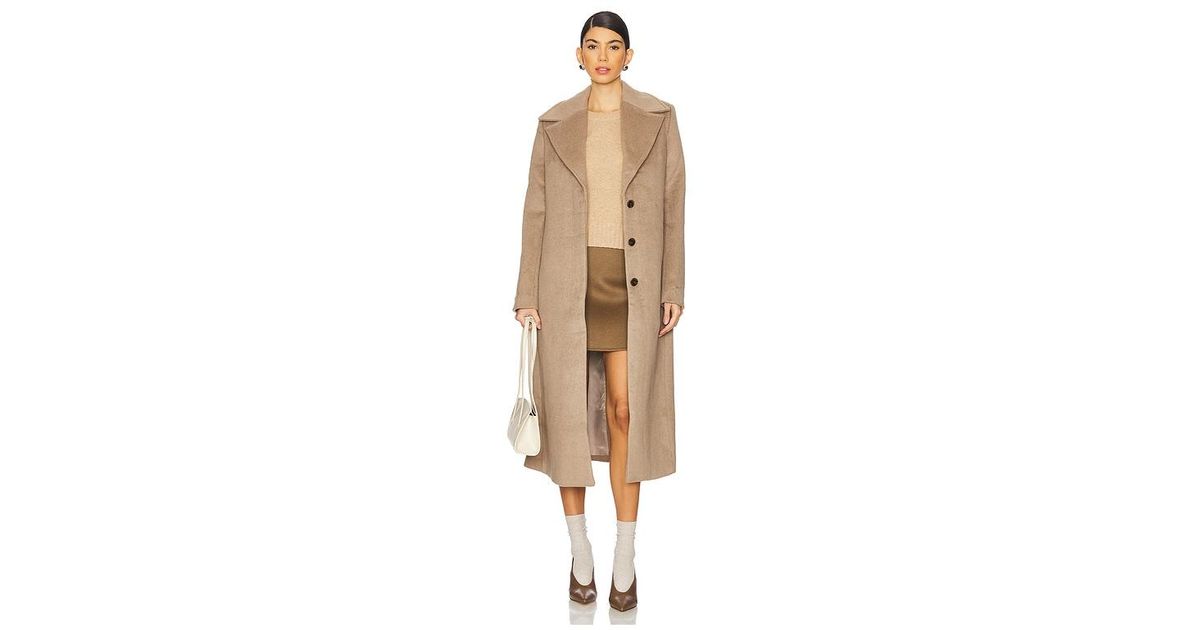 Remain Slim Fitted Coat in Natural | Lyst