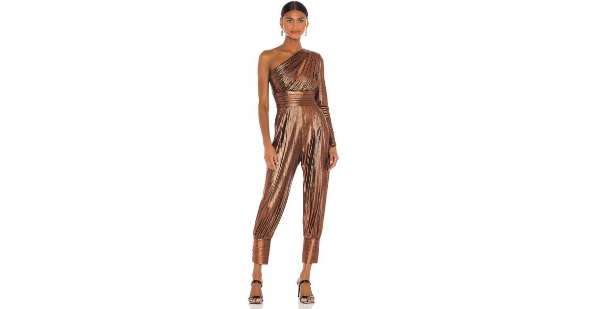 retroféte Timi Jumpsuit in Metallic | Lyst