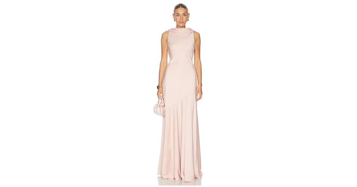 Lovers + Friends Sydney Gown in Natural | Lyst UK