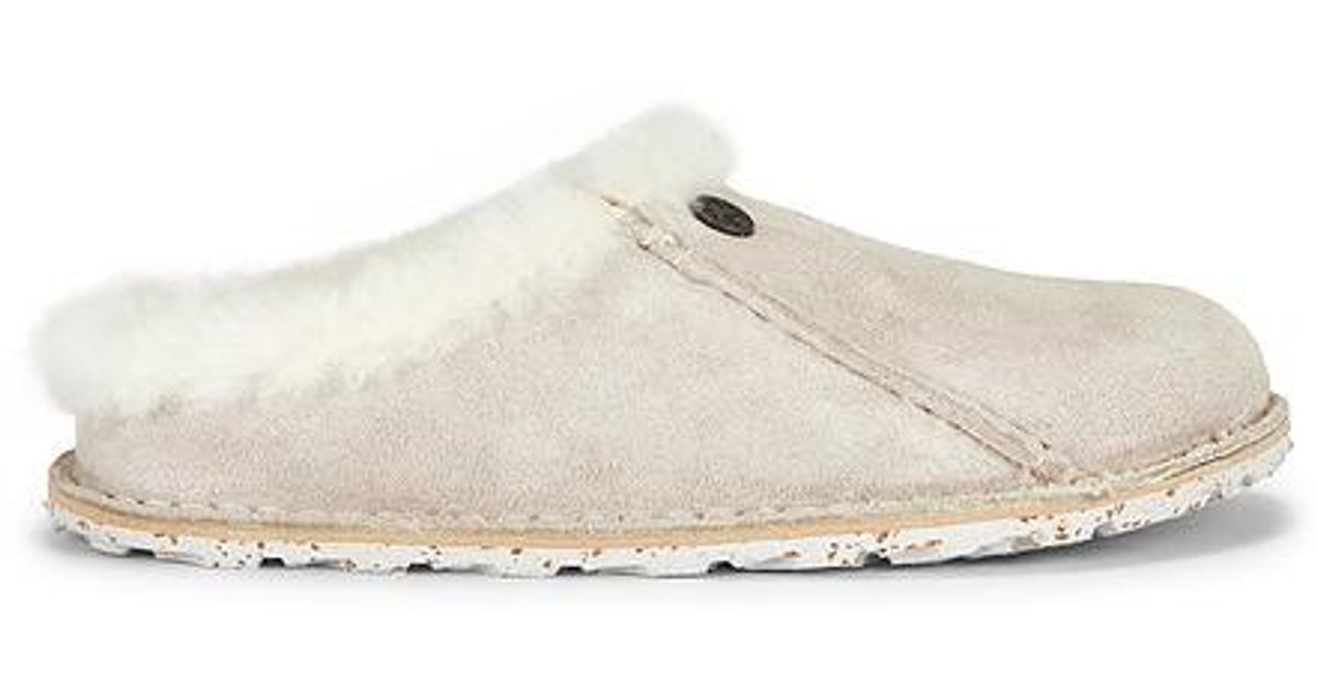 Birkenstock Zermatt Premium Shearling Clog in White | Lyst