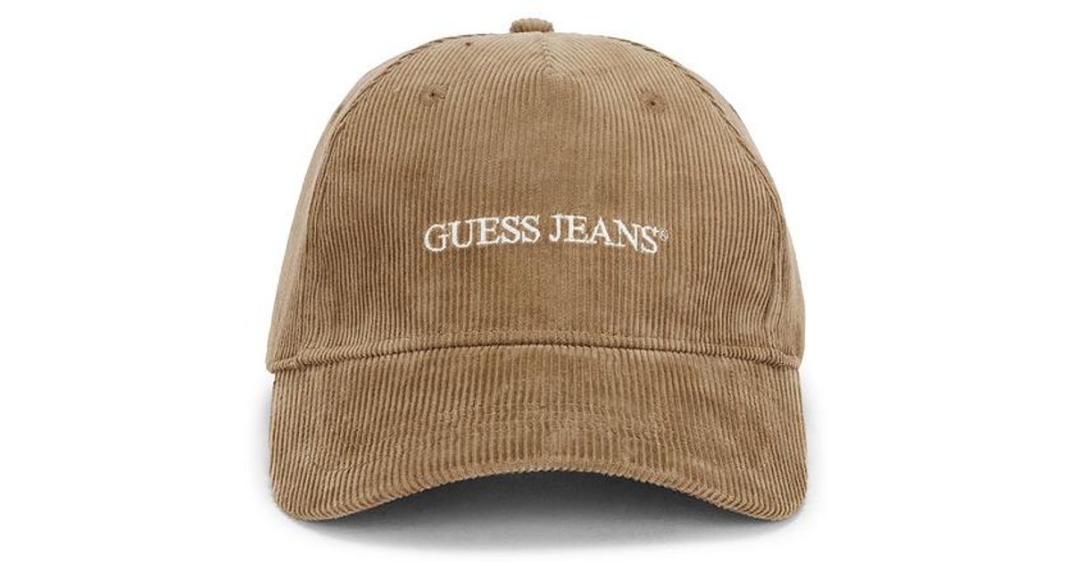 Guess Corduroy Hat in Natural for Men | Lyst UK