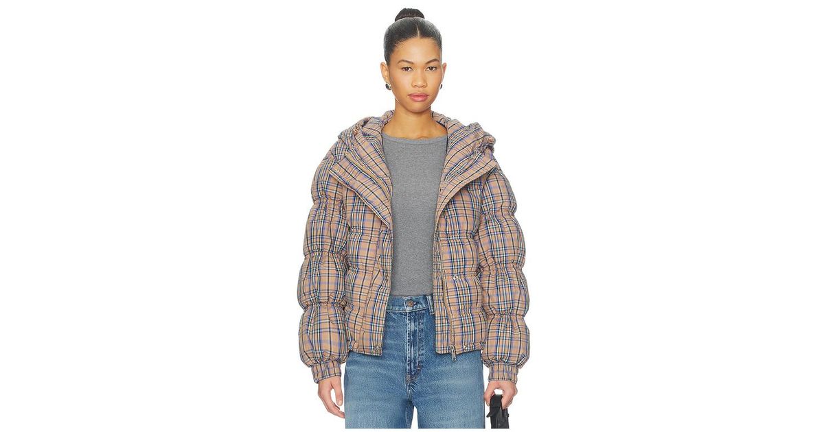 Free People Party Of One Puffer Jacket in Blue | Lyst UK