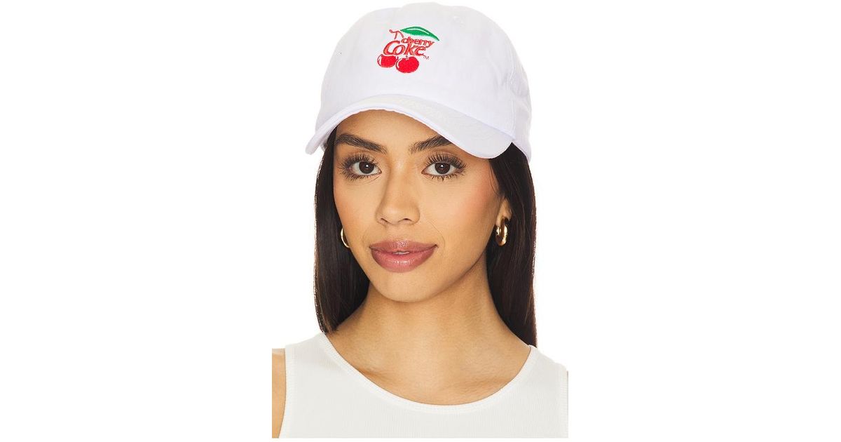 The Laundry Room Cherry Coke Branch Papa Cap in White | Lyst
