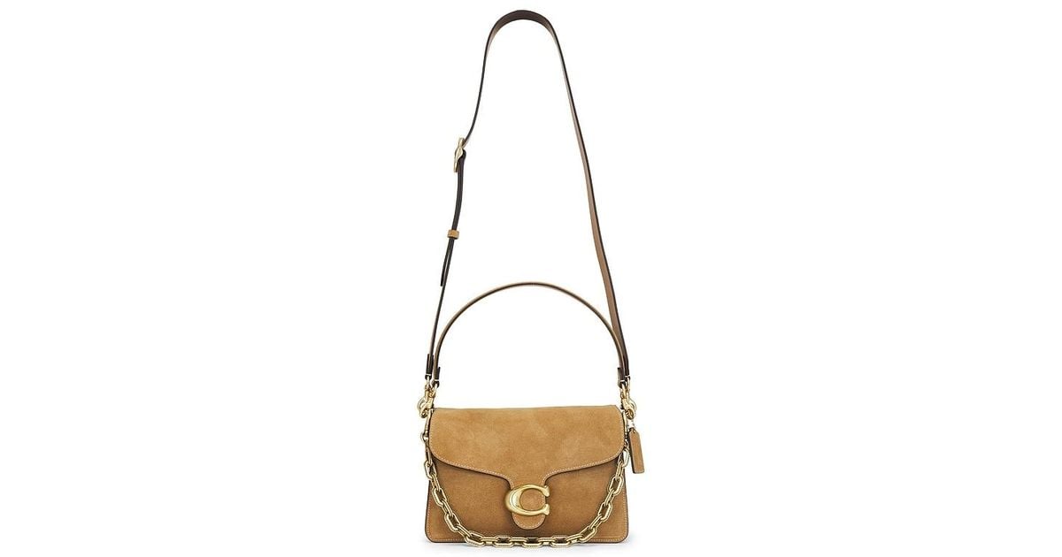 COACH Suede Chain Tabby Shoulder Bag | Lyst