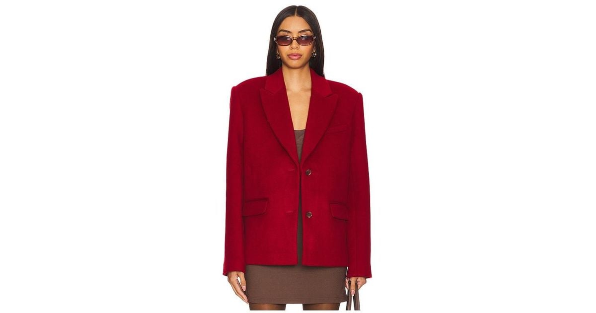 Lovers + Friends X Emily Gemma Micah Blazer in Red | Lyst