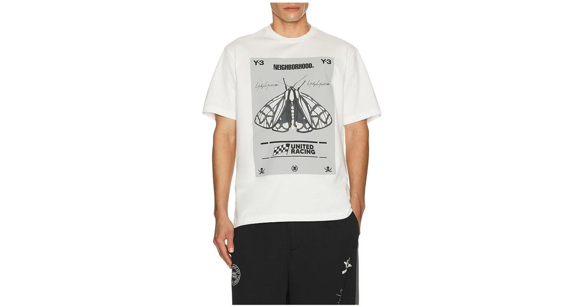 Y-3 Yohji Yamamoto X Nbhd Gfx Tee in White for Men | Lyst UK