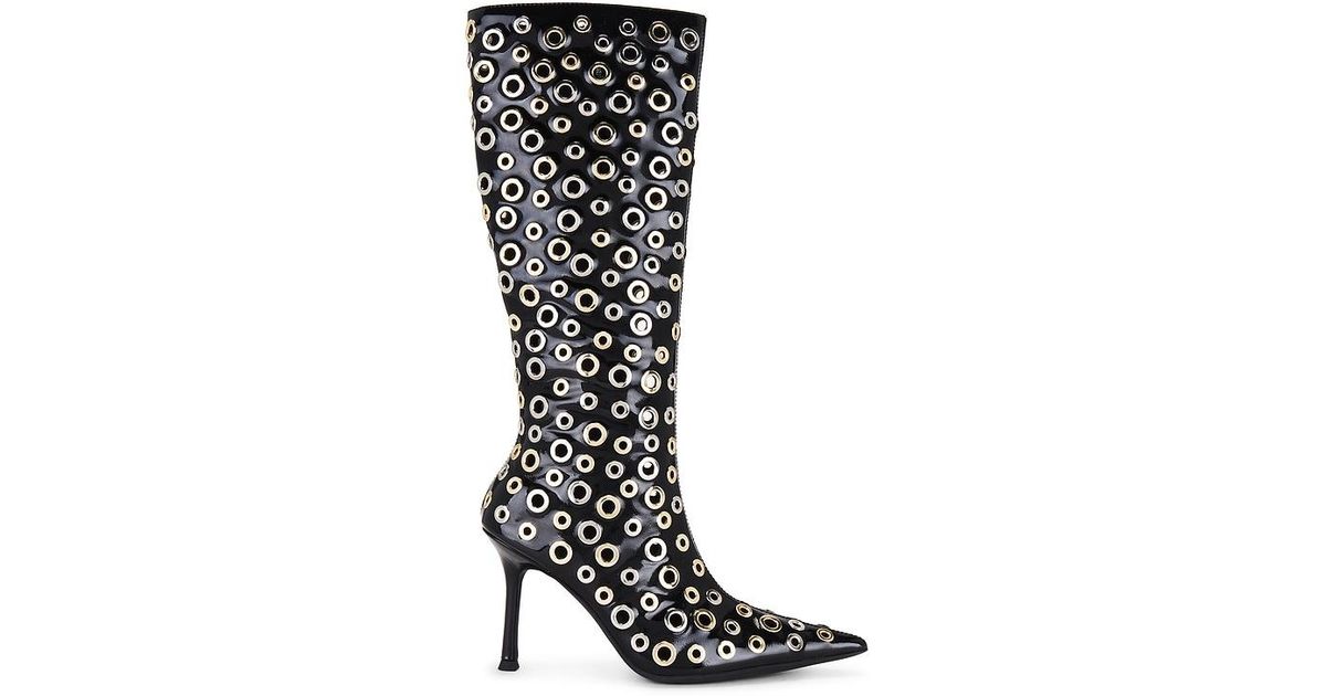 Jeffrey Campbell Holey Boot in Black | Lyst