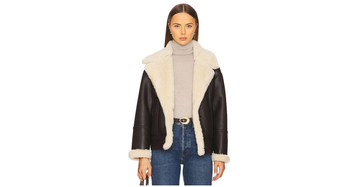 A.L.C. Aubrey Sherpa Jacket in Black | Lyst