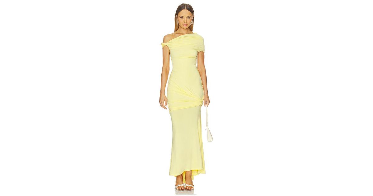Paris Georgia Basics Pascal Dress in Yellow | Lyst UK