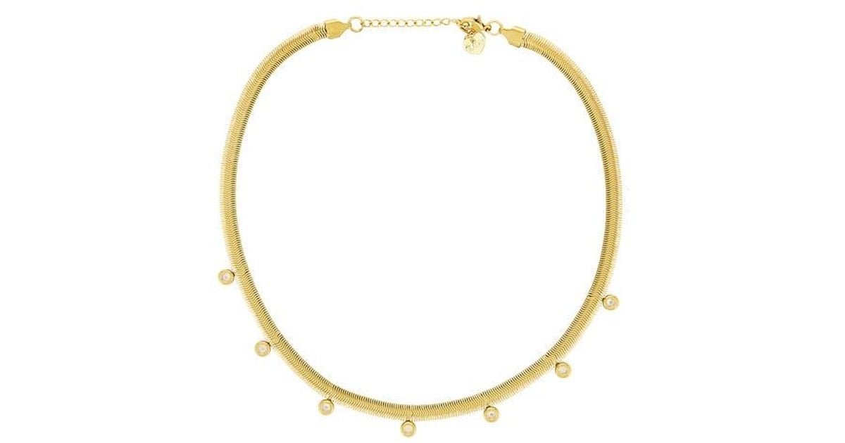 BRACHA Adeline Necklace in Metallic | Lyst