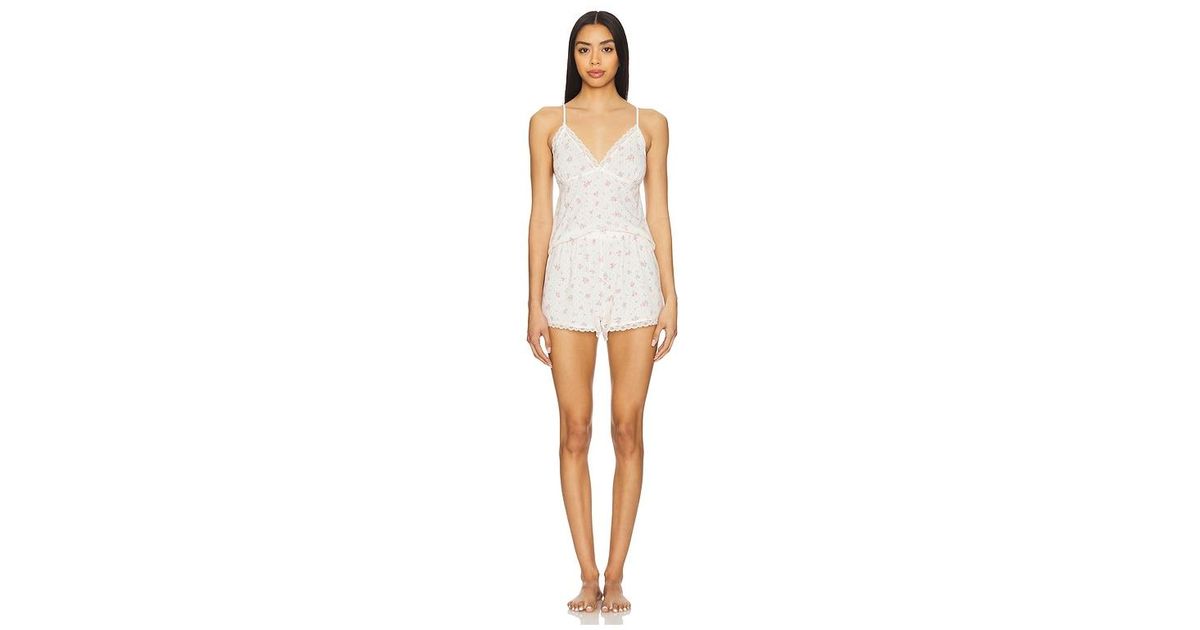 Flora Nikrooz Cami Short Set in White | Lyst