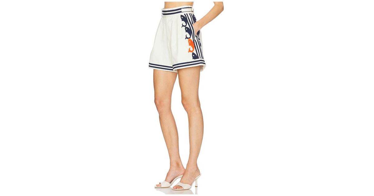 ALÉMAIS Marine Short in White | Lyst