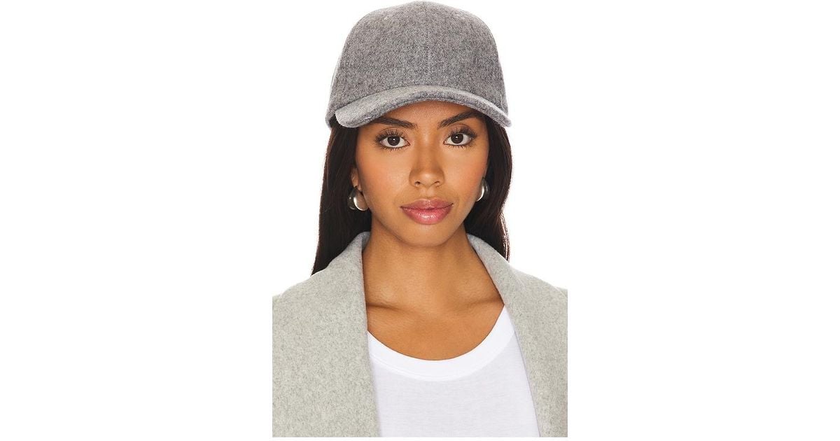 Hat Attack Solid Shetland Cap in White | Lyst