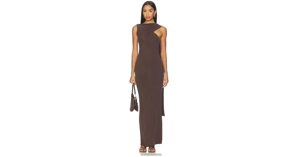 AYA MUSE Cedar Dress in Brown | Lyst UK