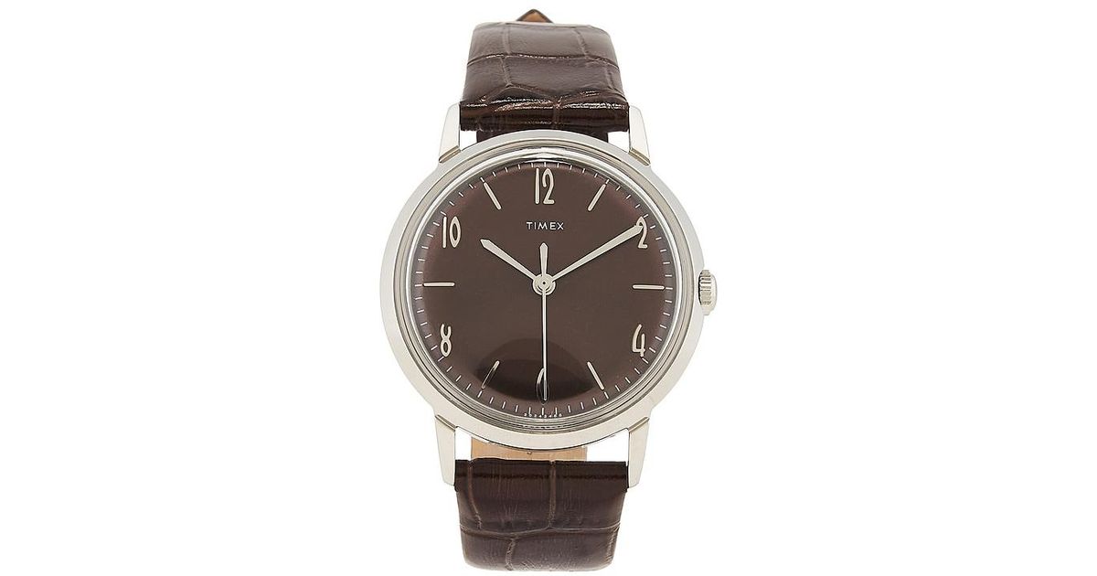 Timex Marlin 34Mm Watch in Brown for Men | Lyst