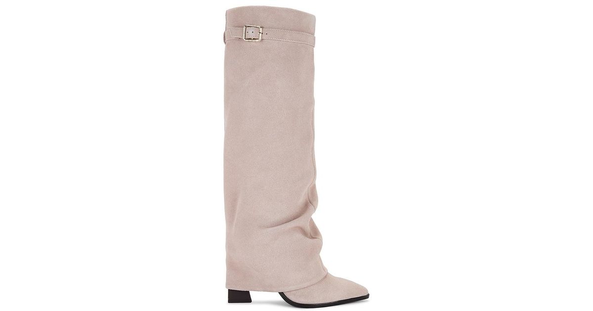 Free People Felicity Foldover Boot in Pink | Lyst