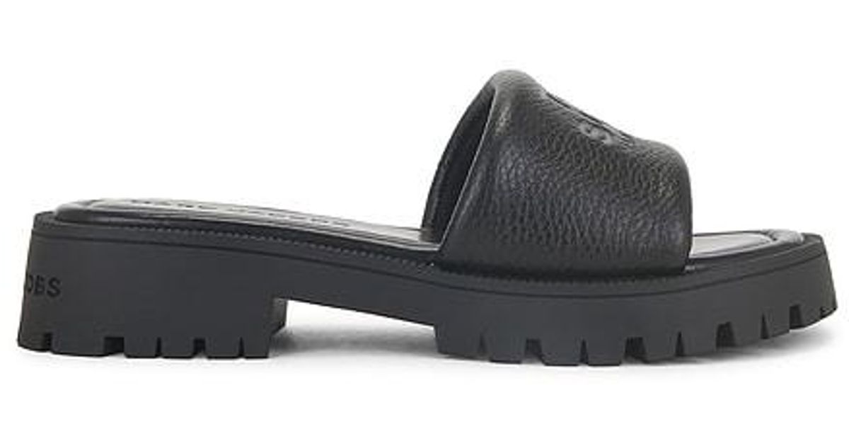 Marc Jacobs The Lug Sole Slide in Black | Lyst