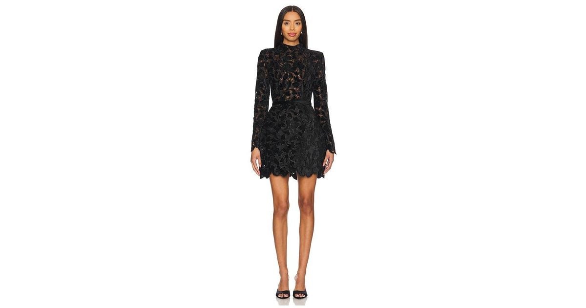 Nadine Merabi Lydia Dress in Black | Lyst