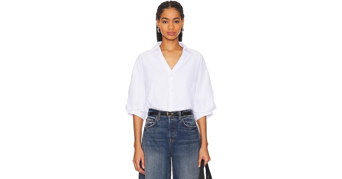 Brochu Walker Kate Shirt in White | Lyst UK