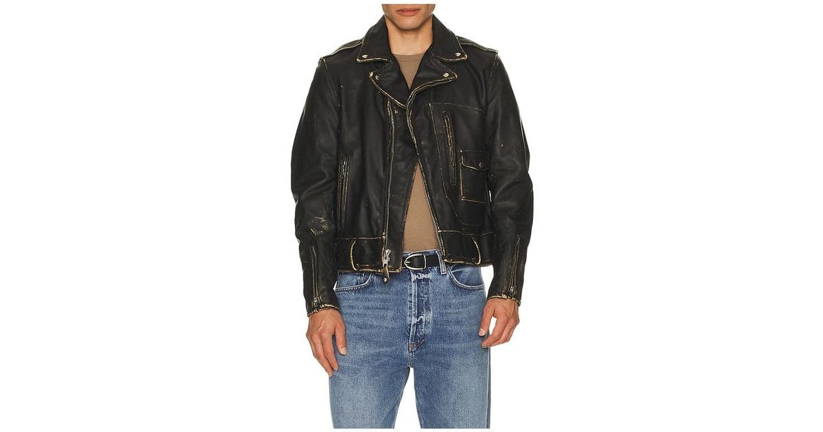 Schott Nyc Vintage Bikeriders Jacket in Black for Men | Lyst