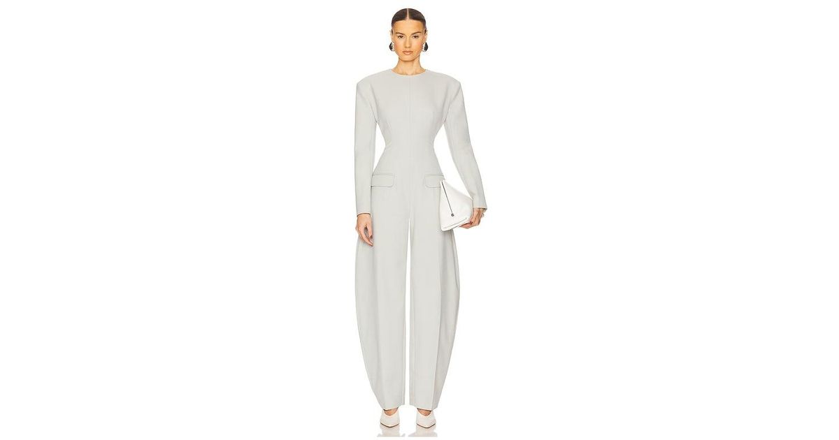 Helsa The Architect Jumpsuit in White | Lyst