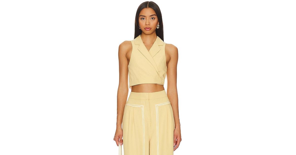 OSIS STUDIO Rachel Vest in Orange | Lyst