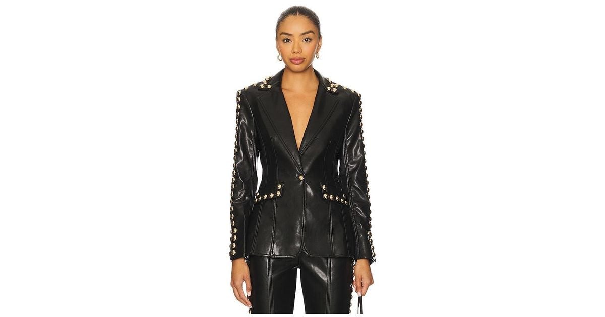 Cinq À Sept Studded Milly Jacket in Black | Lyst UK