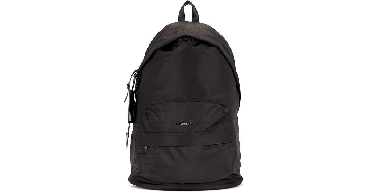 MADFRENZY Oversized Backpack in Black for Men | Lyst