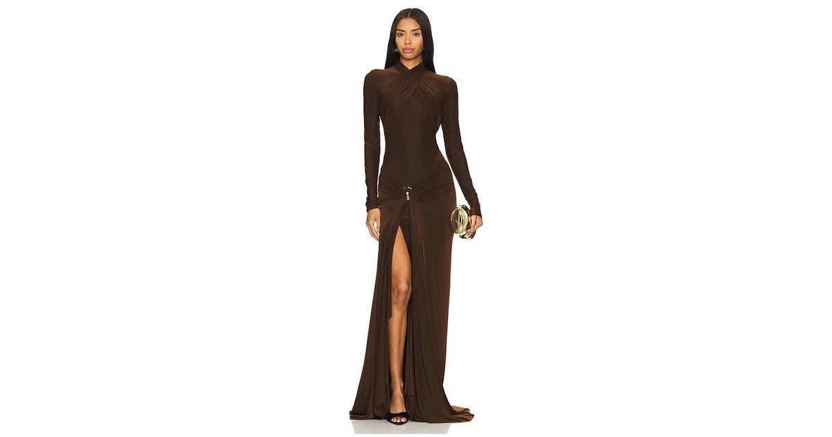 Deme by Gabriella June Gown in Brown | Lyst