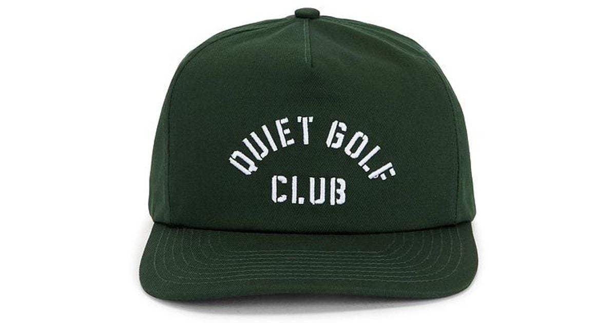 Quiet Golf Stencil 5Panel Hat in Green for Men | Lyst