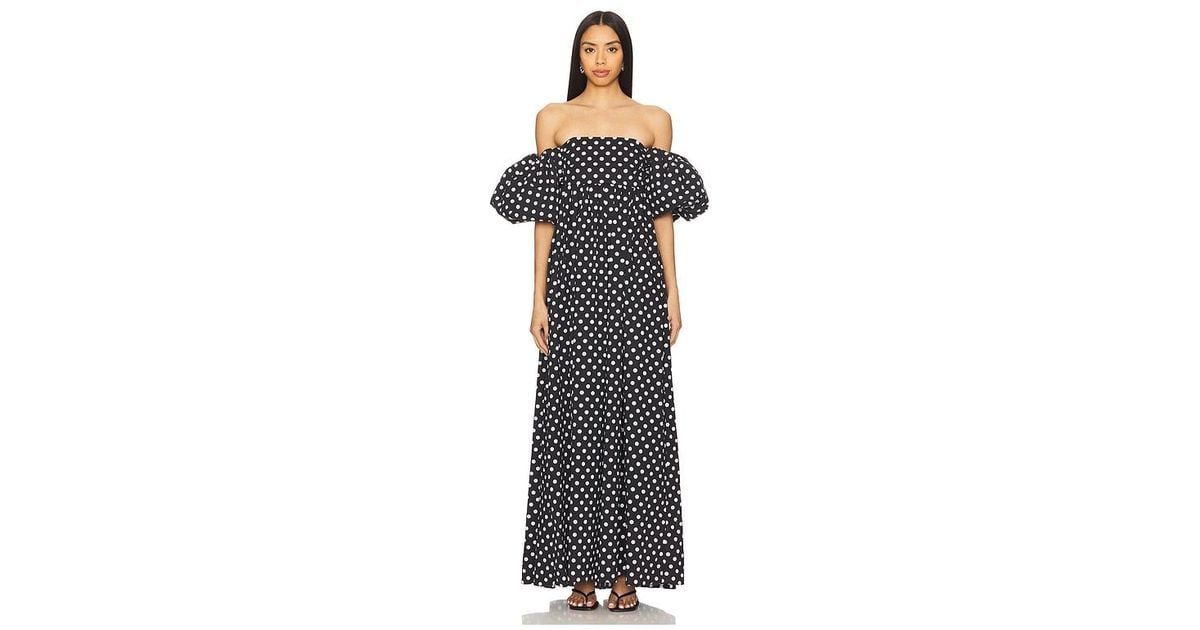 Caroline Constas Emilia Maxi Dress in Black | Lyst