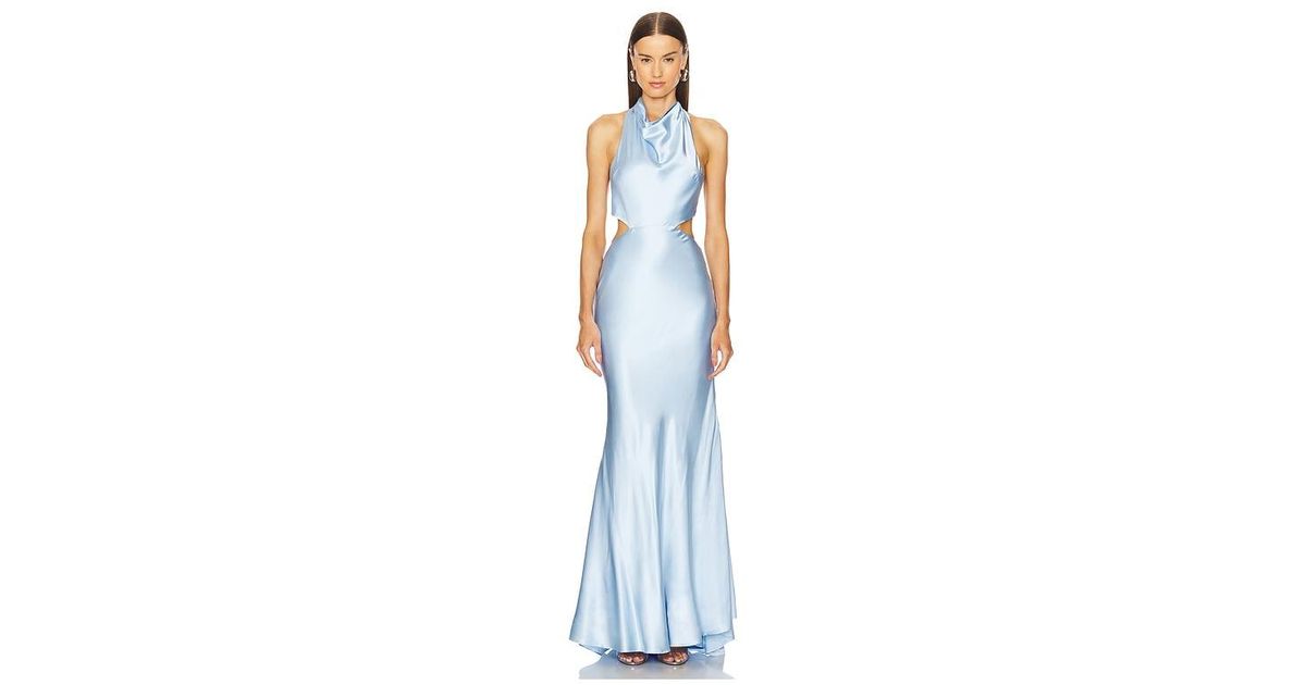 Michael Costello X Revolve Anya Gown in Blue | Lyst