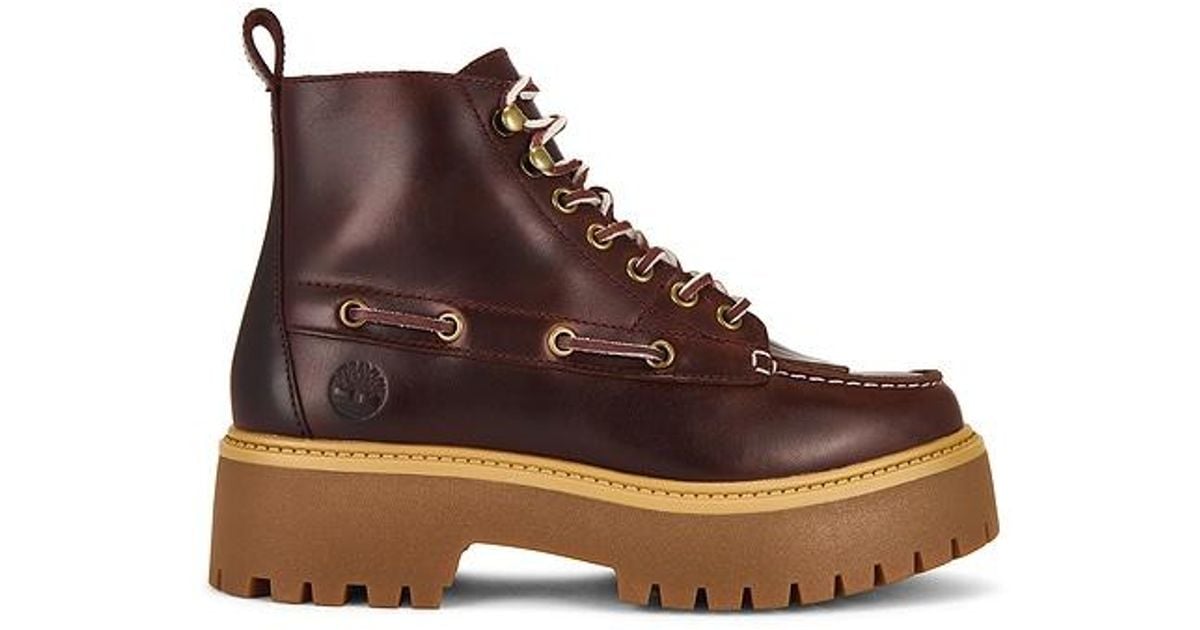 Timberland Stone Street Kiltie Boot in Brown | Lyst