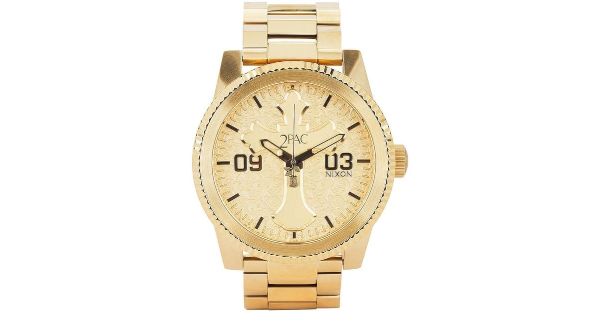Nixon Tupac Corporal Watch in Metallic for Men | Lyst