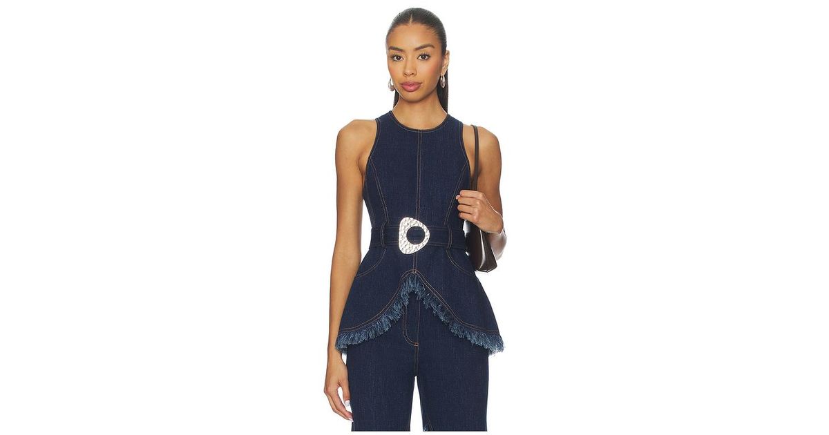 Alexis Reed Top in Blue | Lyst UK