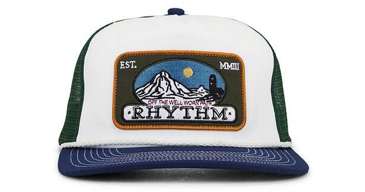 Rhythm Horizon Trucker Cap in Blue for Men | Lyst