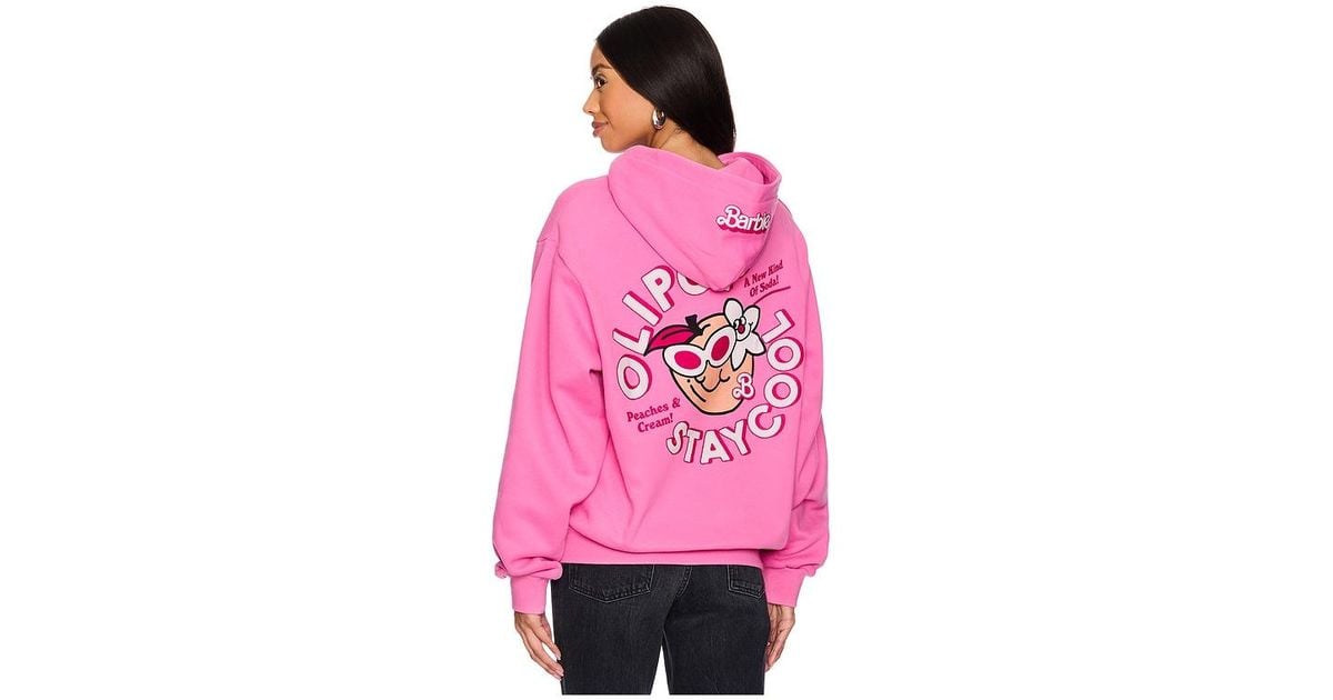 Stay Cool X Olipop Barbie Peaches & Cream Hoodie in Pink | Lyst
