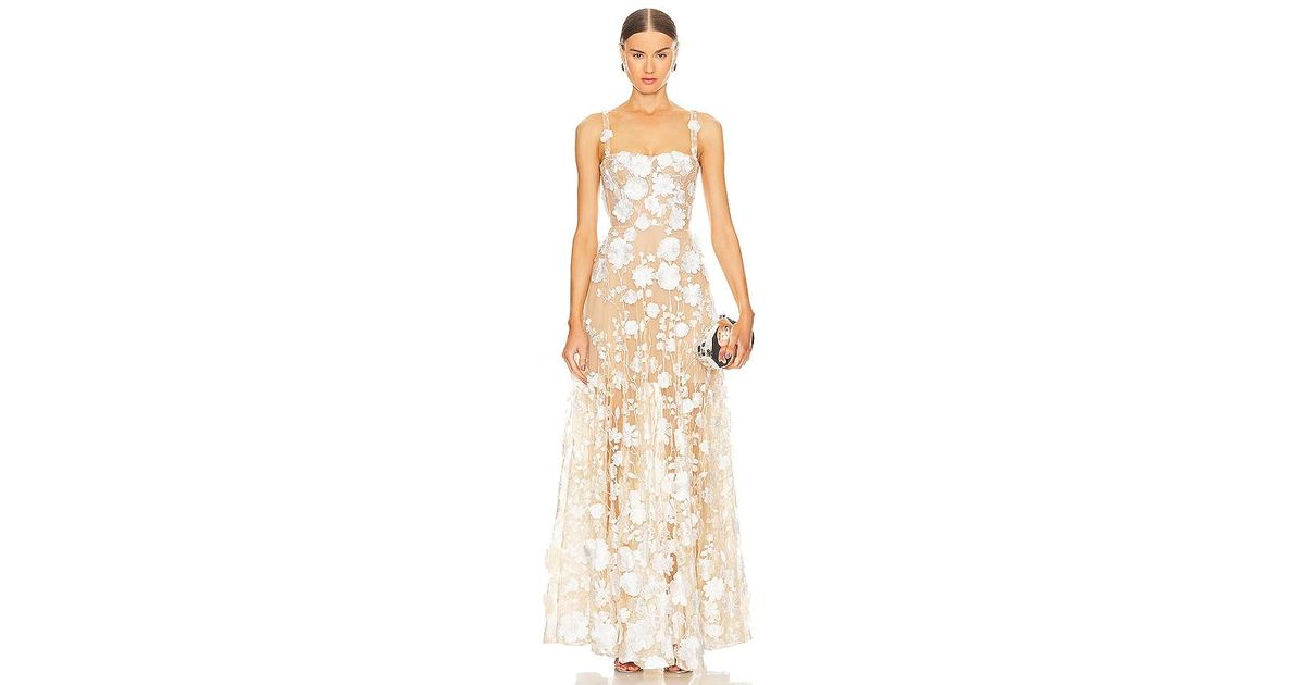 Bronx and Banco Jasmine Gown in Natural | Lyst