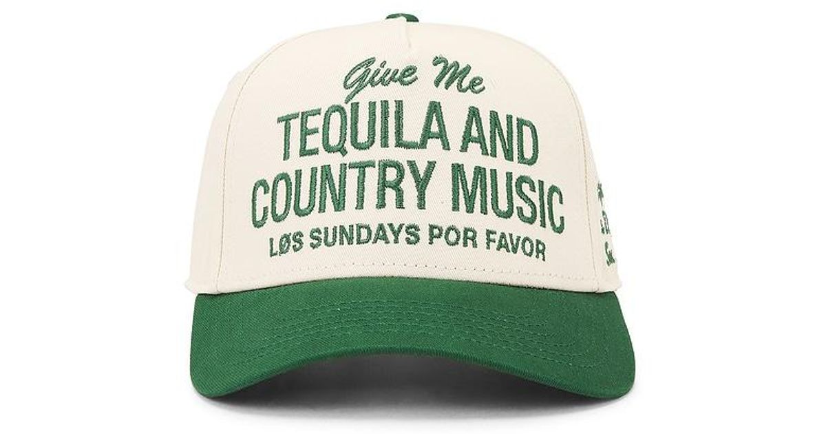 Los Sundays The Tequila & Country Music Cap in Green | Lyst