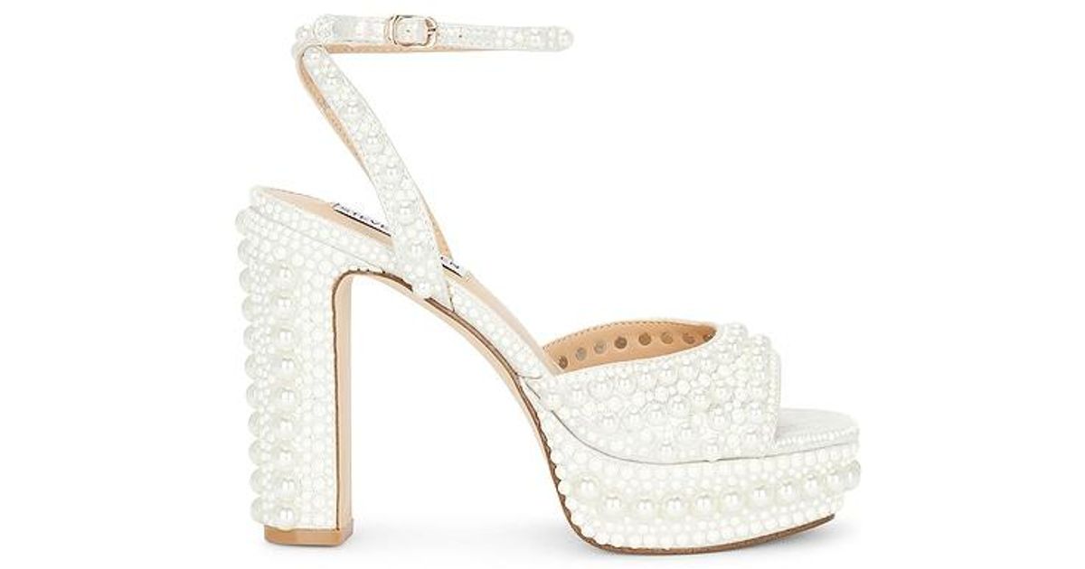 Steve Madden Assured Heel in White | Lyst