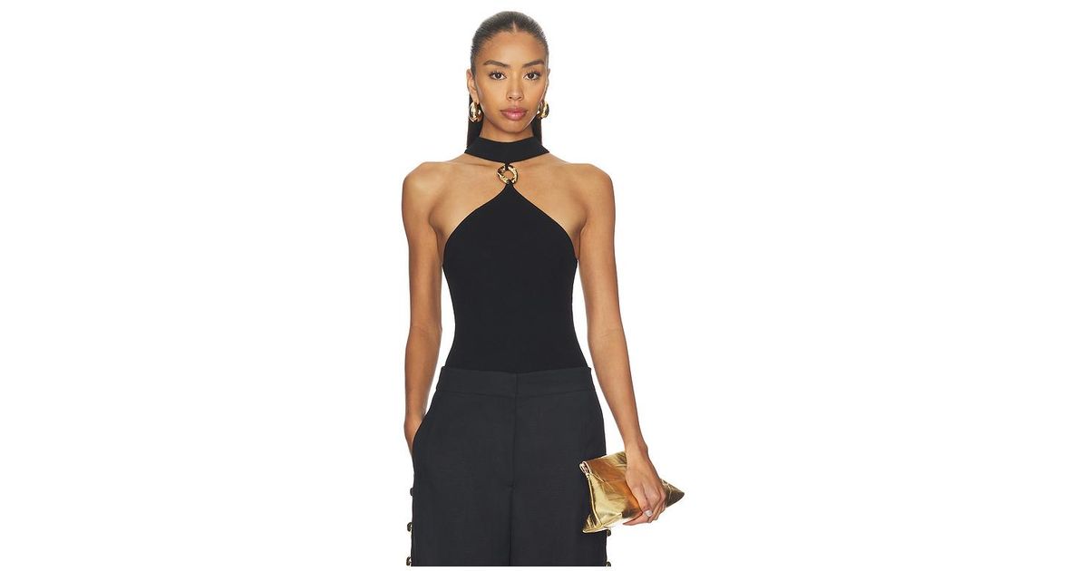 Jonathan Simkhai Renlen Halter Top in Black | Lyst UK