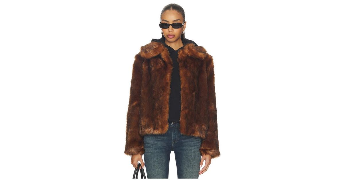 Unreal Fur Courage Jacket in Brown | Lyst UK