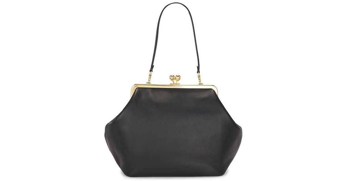 COACH Kisslock Frame Bag in Black | Lyst