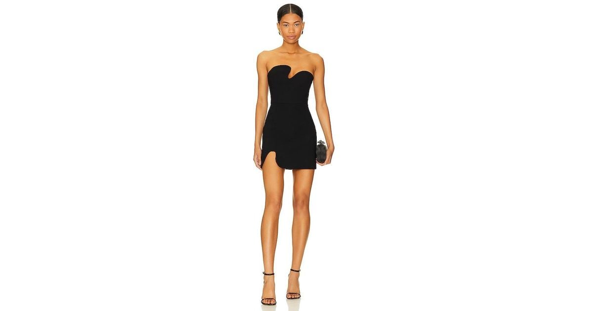 Amanda Uprichard X Revolve Puzzle Mini Dress in Black | Lyst